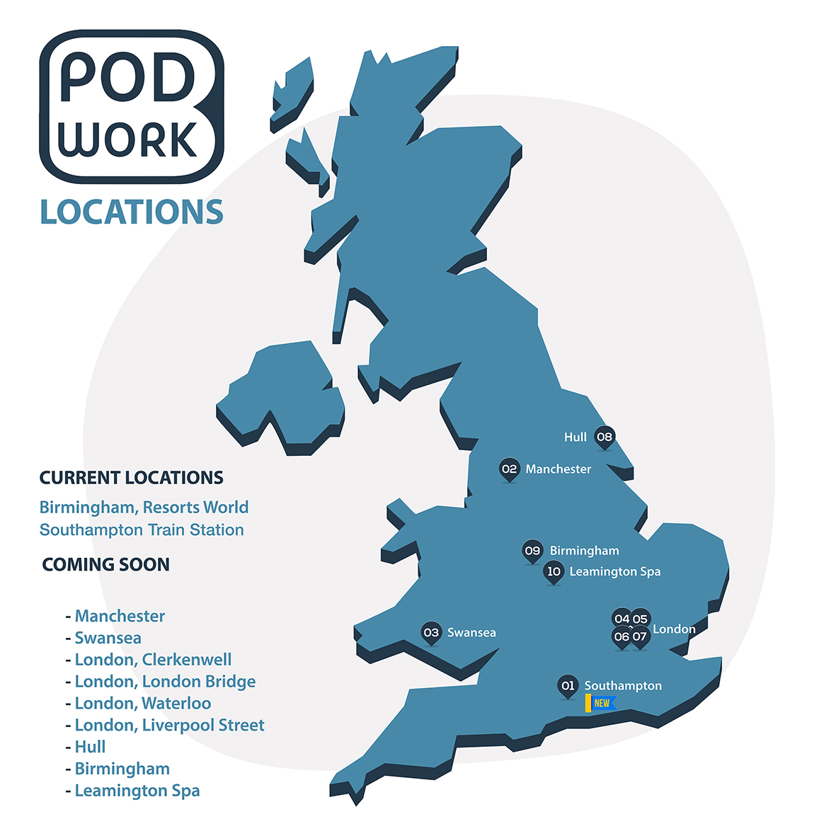 Our Locations - PodWork